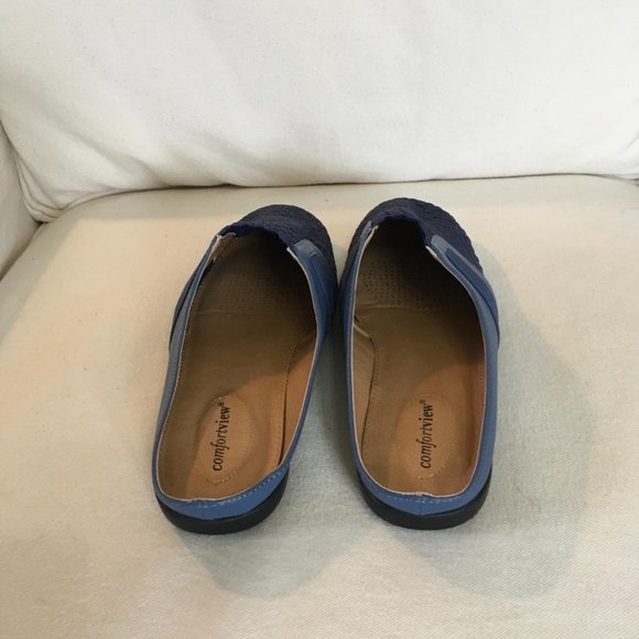 comfortview | Shoes | Nwot Comfortview Extra Wide Width Lola Mule Navy ...